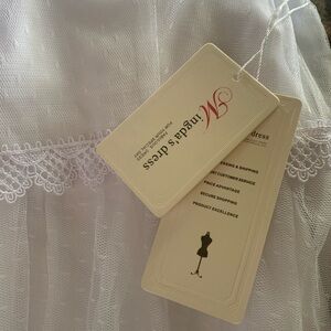 Dresses | Romantic A Line Bateau Lace Sweep Train Wedding Dress Nwt | Poshmark